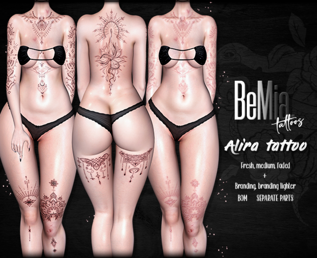 Second Life Marketplace - BeMia. Alira tattoo